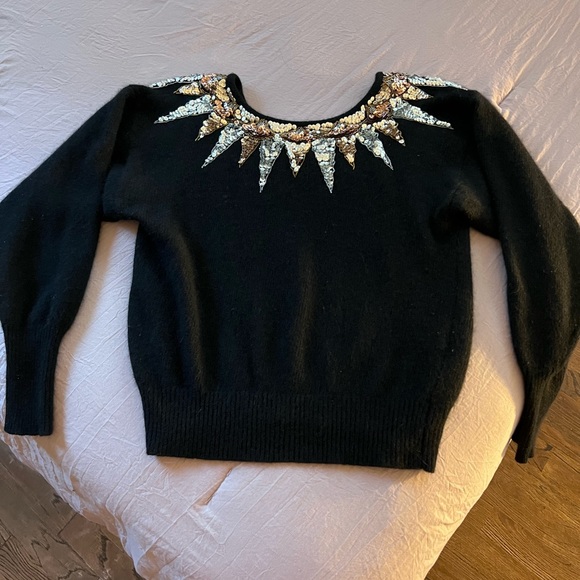 Sweaters | Vintage Sequence Sweater | Poshmark